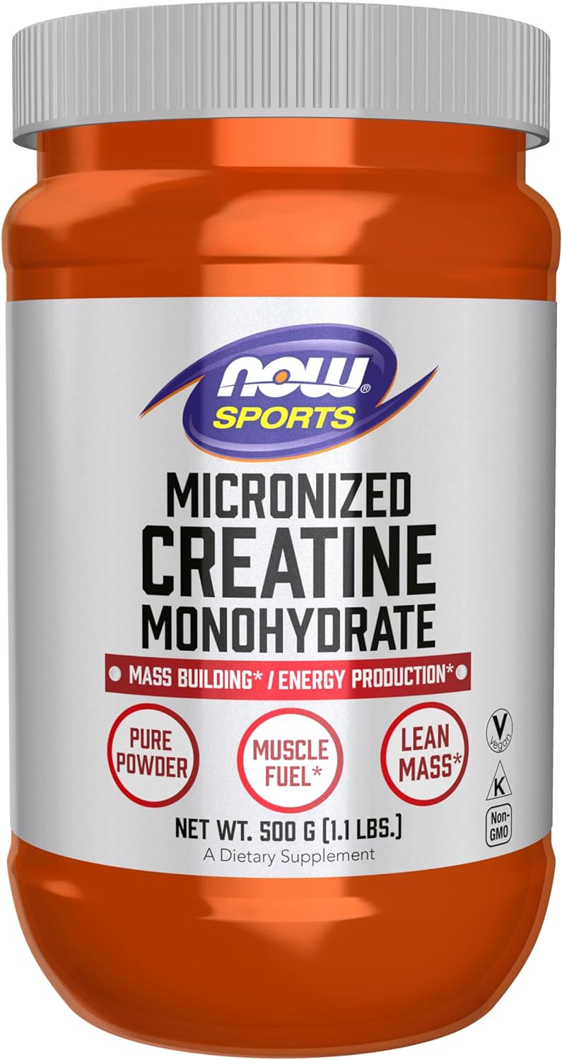 Now Sports Micronized Creatine Monohydrate-119Serv.- 500G.-Unflavored ...